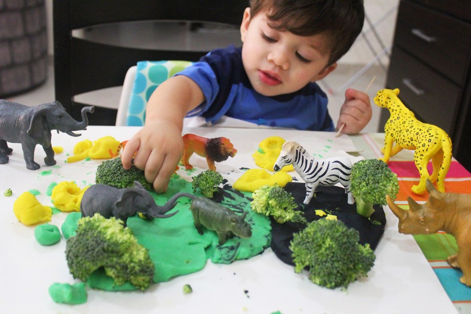 jungle playdough – Introducing the playdough to your toddler for a ...