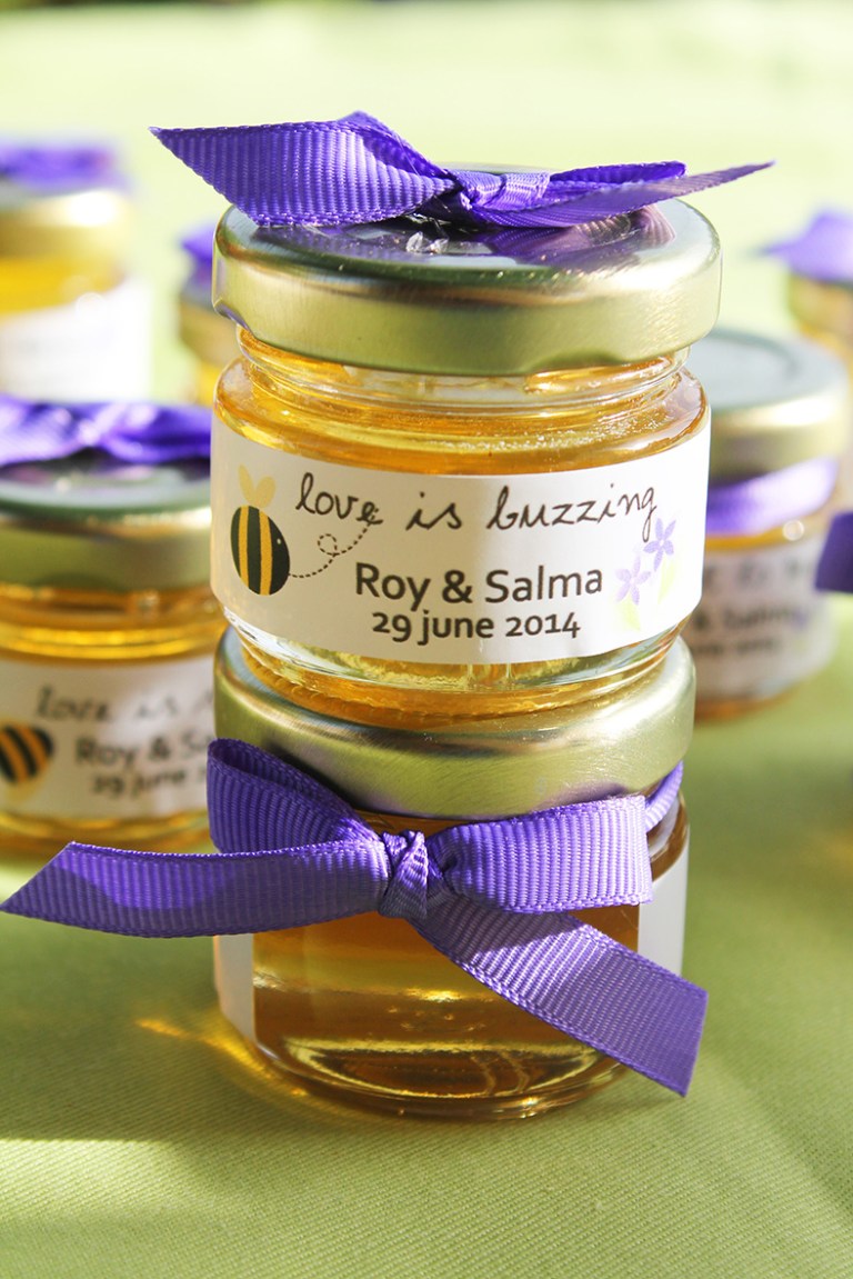 honey pots – Salma and Roy wedding favors | marmite et ponpon