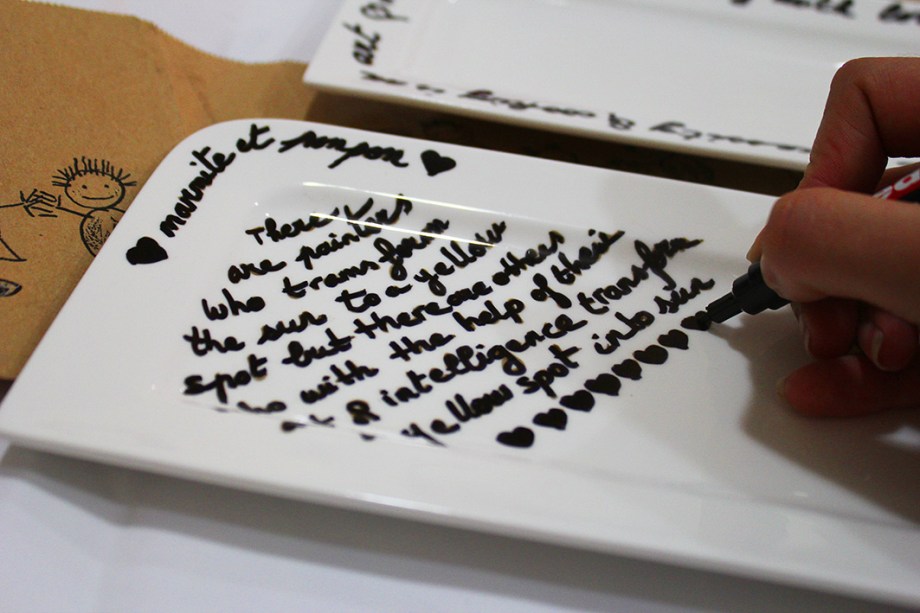Customize your plates with baked sharpie – DIY | marmite et ponpon