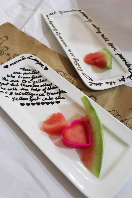 Customize your plates with baked sharpie – DIY | marmite et ponpon