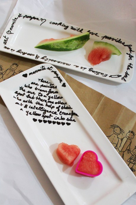 Customize your plates with baked sharpie – DIY | marmite et ponpon