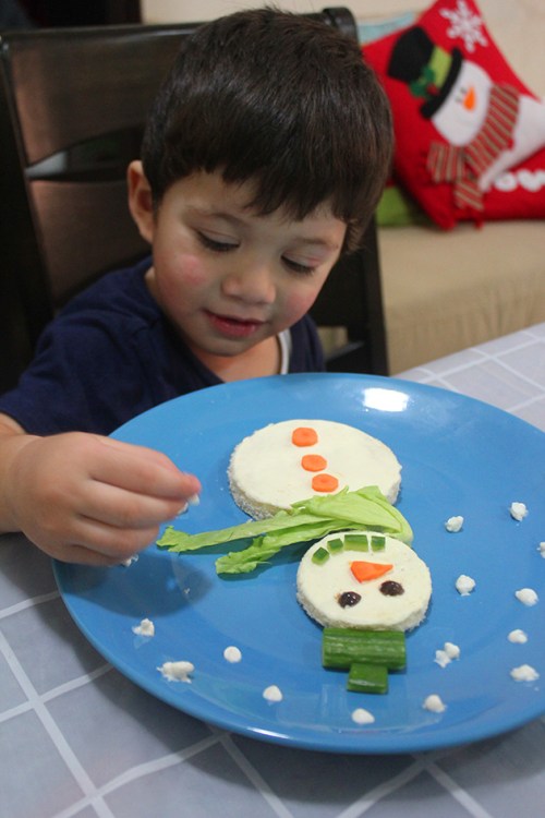 Snowman breakfast | marmite et ponpon