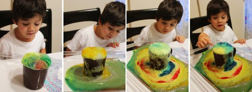 Volcanic eruptions and rainbow lava experiment – My Little Scientist ...