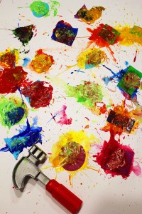 Guess, smash and splash -kids art activity | marmite et ponpon