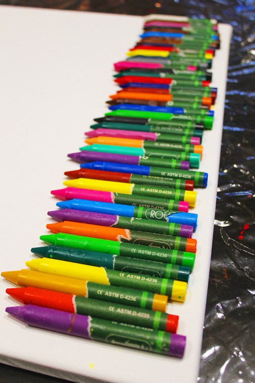 melting crayons art | marmite et ponpon