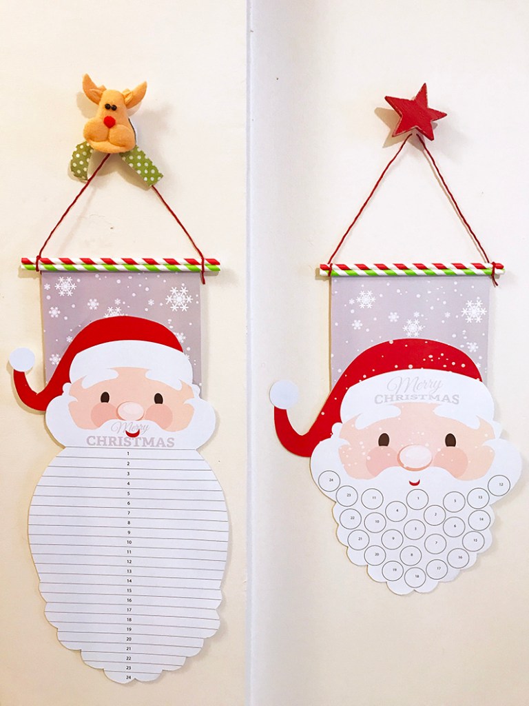Advent calendar – Santa claus beard | marmite et ponpon
