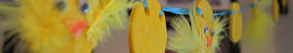 Chicks garland – Spring/Easter tiny hands crafts | marmite et ponpon